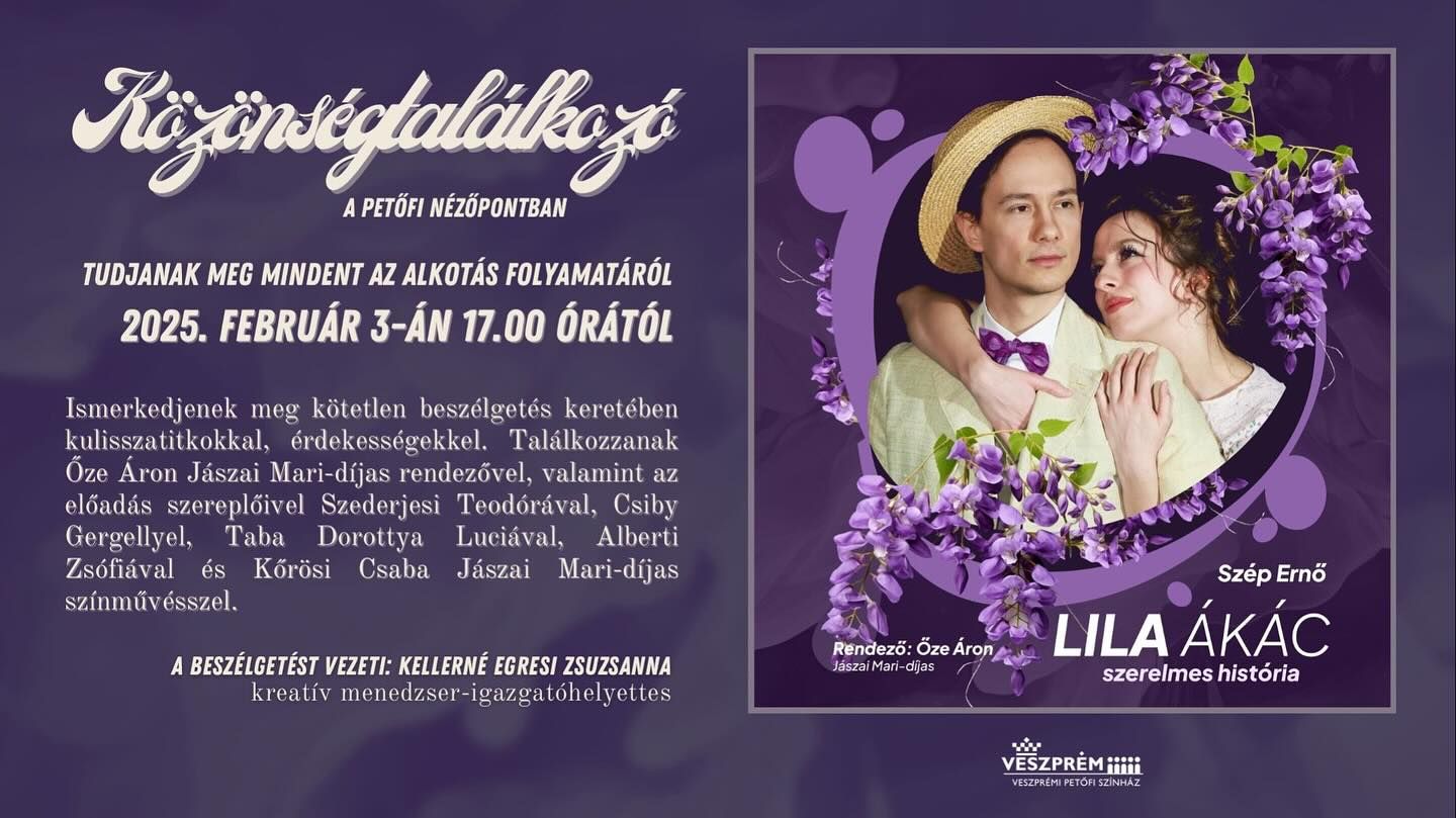 Lila ákác közönségtalálkozó